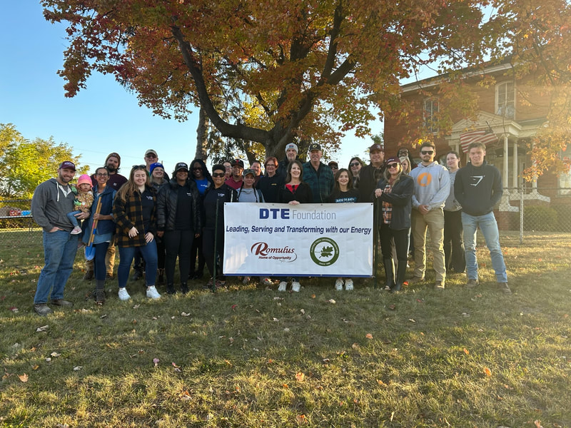 Romulus - Peter Bird House Tree Planting 2022 | ReLeaf Michigan
